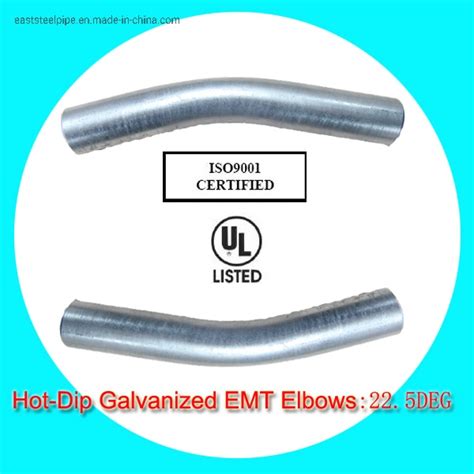 Hot DIP Galvanized UL EMT Conduit Elbow China EMT Conduit Elbow And