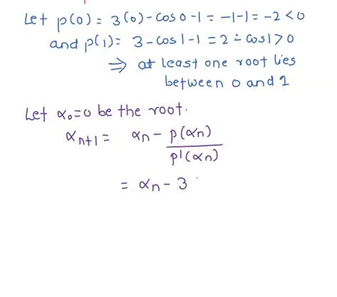 solved using the bisection method use fixed point iteration to find the solution of cosx 3