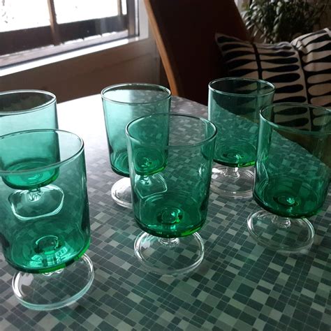 Se produkter som liknar 6st Luminarc Franska gröna glas på Tradera