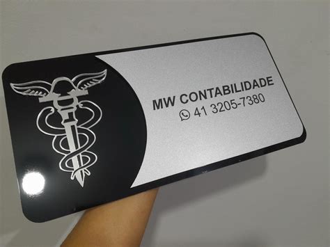Placa de Identificação Personalizada para Escritório Elo7