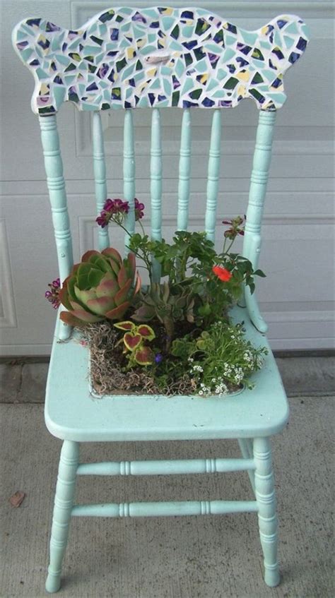 Vintage Chair Planters Pretty Creative DIY Ideas