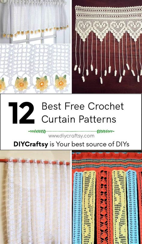 12 Free Crochet Curtain Patterns DIY Crafts