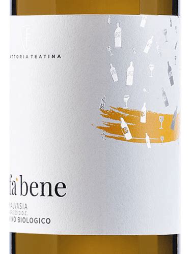 Fattoria Teatina Fa Bene Malvasia Vivino Australia