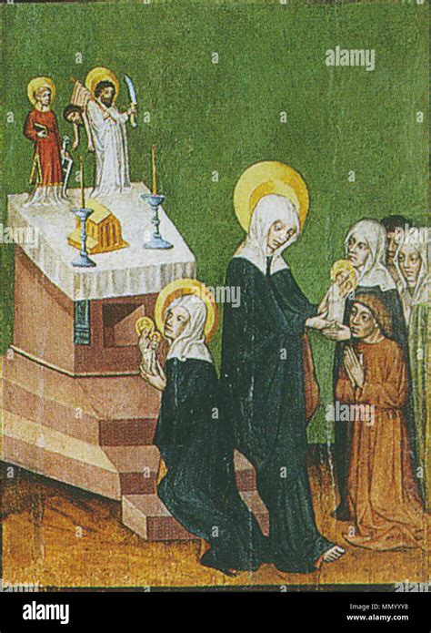 English Scene From The Altar Of St Hedwig Of Silesia Polski Scena Z