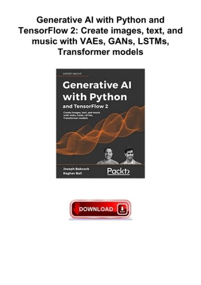 [pdf] download free generative ai with python and tensorflow 2 create imag
