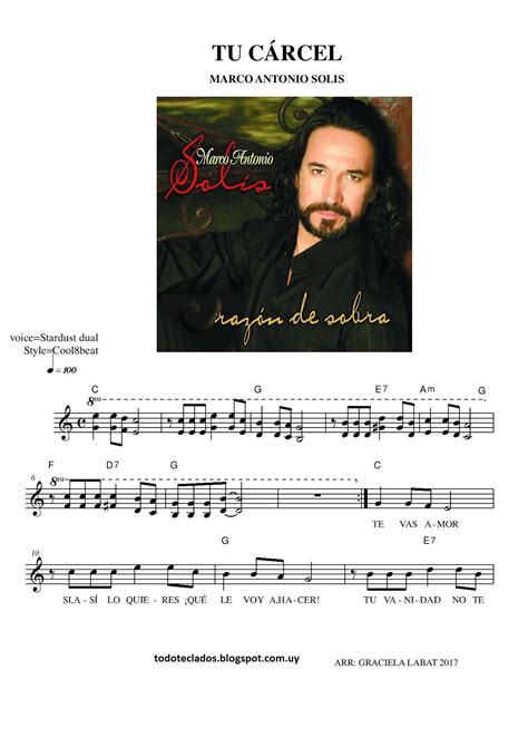 TODO TECLADOS TU CÁRCEL MARCO ANTONIO SOLÍS