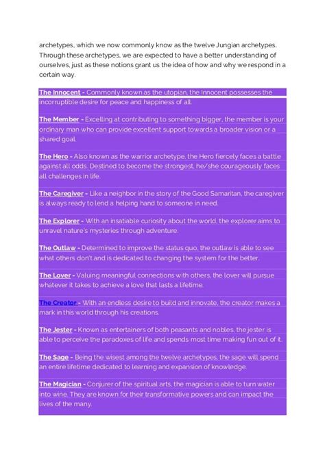 Archetypes Pdf