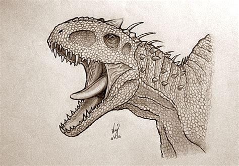 How To Draw A Indominus Rex Drawing Rjuuc Edu Np