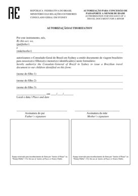 Fillable Online Autorizamos O Co Minist Rio Das Rela Es Exteriores