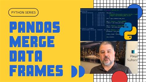 how to merge pandas dataframes in python youtube