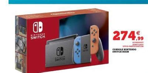 Promo Console Nintendo Switch Néon chez Hyper U iCatalogue fr