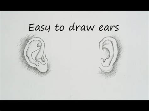 How To Draw Right Left Ears Easy Steps To Draw Ears Learn To Draw