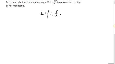 determining whether a sequence is increasing decreasing or neither youtube