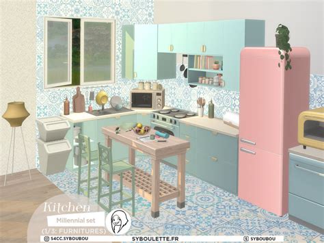 The Sims Resource Patreon Release Millennial Kitchen 1 3 Furnitures