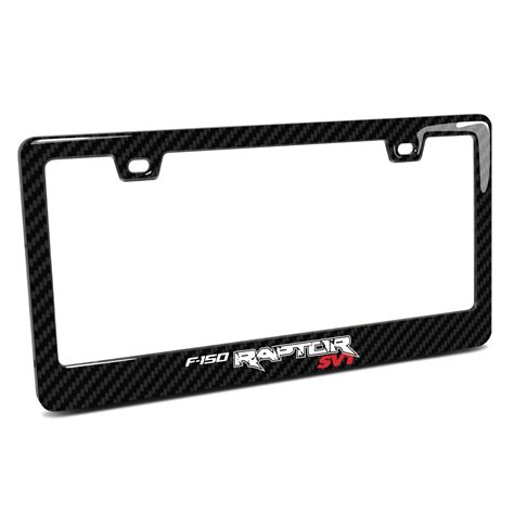 Ford F Raptor Svt Black Real K Carbon Fiber Abs Plastic License