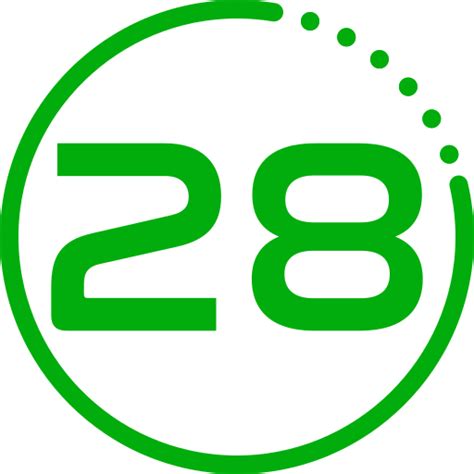 Twenty Eight Generic Color Outline Icon
