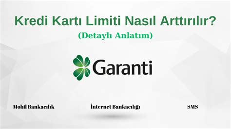 Garanti Bankas Kredi Kart Limit Artt Rma Vergisi Net