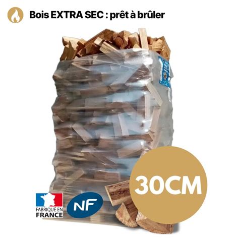 Bois de chauffage 30 cm ballot sur palette 2 m³ Extra Sec 2 24 stères