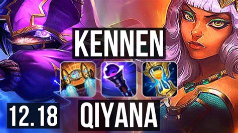 KENNEN Vs QIYANA MID 68 Winrate 6 1 4 Dominating EUW Master
