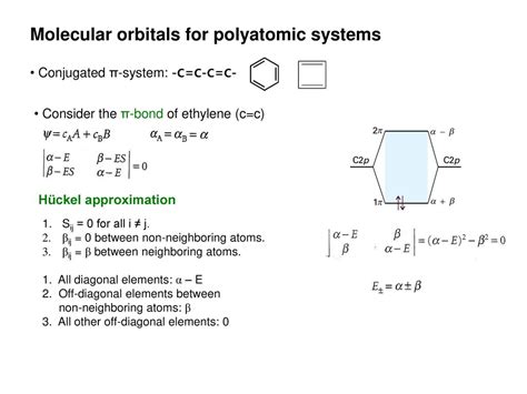 Symmetry adapted MO Ex C6H6 within Hückel approximation ppt download
