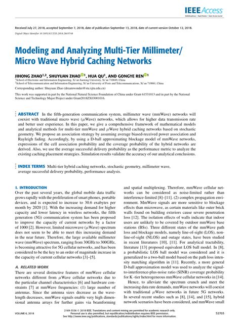 pdf modeling and analyzing multi tier millimeter micro wave hybrid caching networks