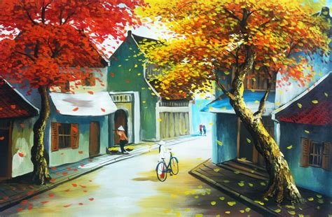 500 Tranh Vẽ Danh Lam Thắng Cảnh Hà Nội Đẹp Cổ Kính Nhất