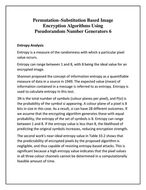 permutation 6 permutation substitution based image encryption algorithms using pseudorandom