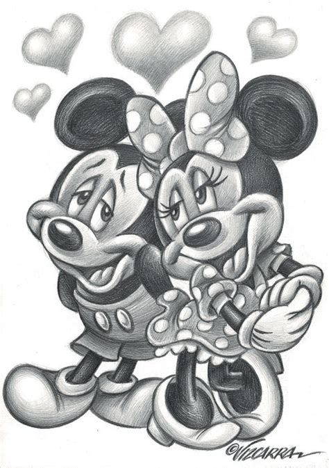 Love Mickey And Minnie Drawings