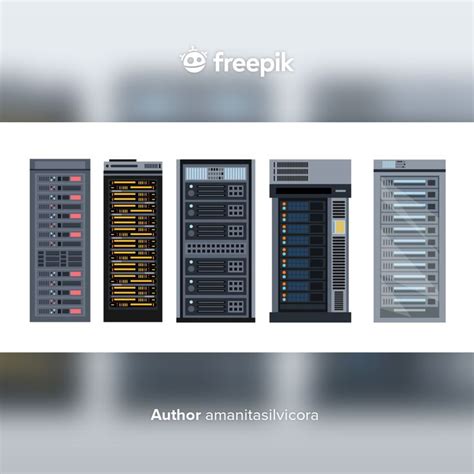 The Front And Back Sides Of Two Servers Each With Different Types Of