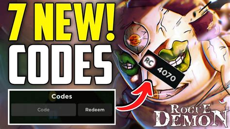 NEW UPDATE ROGUE DEMON CODES CODE ROGUE DEMON ROGUE DEMON CODE