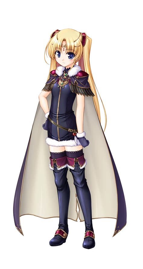 Safebooru 1girl Aiyoku No Eustia Bekkankou Blonde Hair Blue Eyes Cape Dress Earrings Full Body