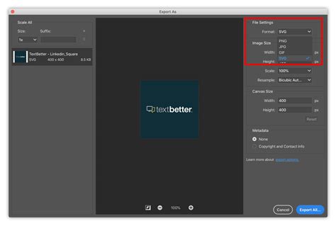 How To Export An SVG From Photoshop Imagy
