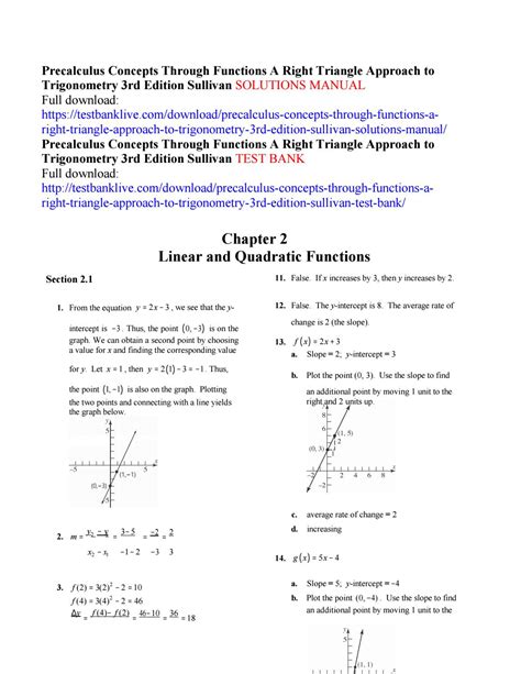 precalculus concepts through functions a right triangle approach to trigonometry 3rd edition