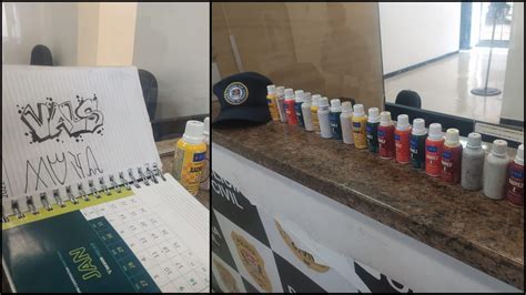 Jovem é detido pela GCM após ser flagrado tentando pichar banheiro do