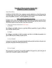 Summer 2022 Principles Of Macroeconomics Assignment 2 Docx 1 Docx