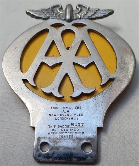 Emblem Mascot Badge Grille Badge Aa Automobile Catawiki