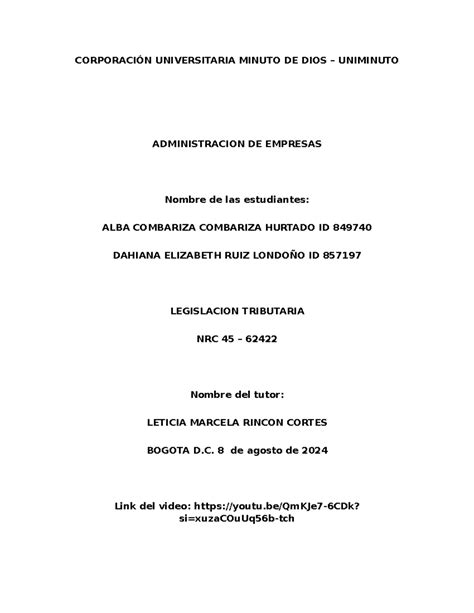 Actividad Legislacion Tributaria Legislaci N Tributaria