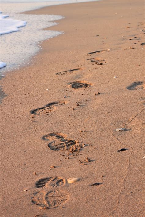 Kostenlose foto Strand Meer Küste Wasser Sand Ufer Fußabdruck