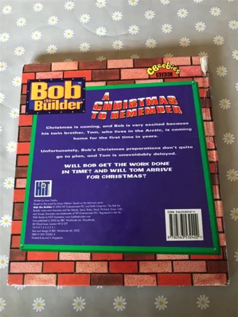 BOB THE BUILDER A Christmas To Remember BBC CBeebies DVD Story Book