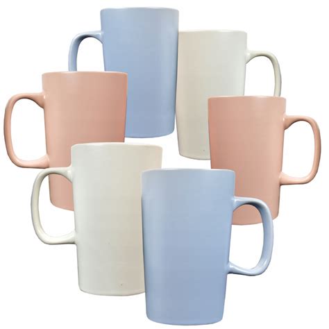 KUBEK CERAMICZNY KAMIONKA 375ml DO KAWY HERBATY 6 SZT ZESTAW 41683x6
