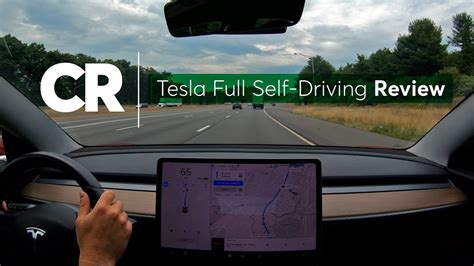 Tesla Full Self Driving Review Consumer Reports YouTube