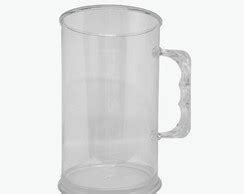 50 Caneca Chopp Acrilica Transparente 400ml Silk Transfer Elo7