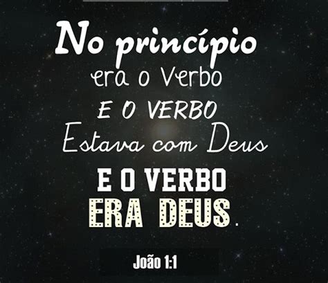 Versículos para Meditar João 1 1 No princípio era o Verbo e o Verbo