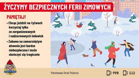 Bezpieczne Ferie 2023 Komenda Powiatowa Państwowej Straży Pożarnej w