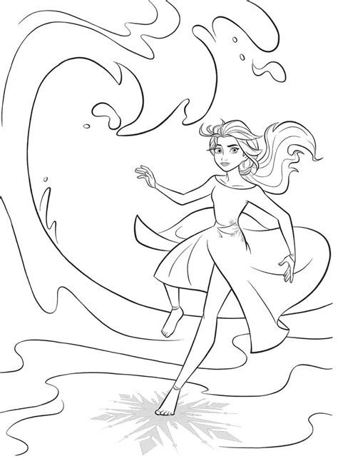 New Frozen 2 Coloring Pages With Elsa Elsa Coloring Pages Disney