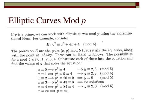 number theory and advanced cryptography 4 elliptic curves ppt download