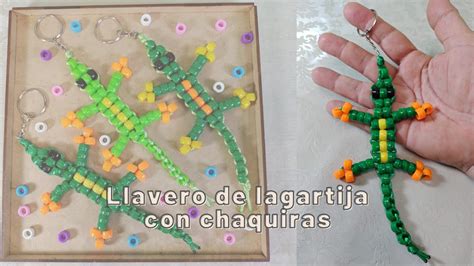 C Mo Hacer Un Llavero De Lagartija Con Chaquiras Paso A Paso Youtube