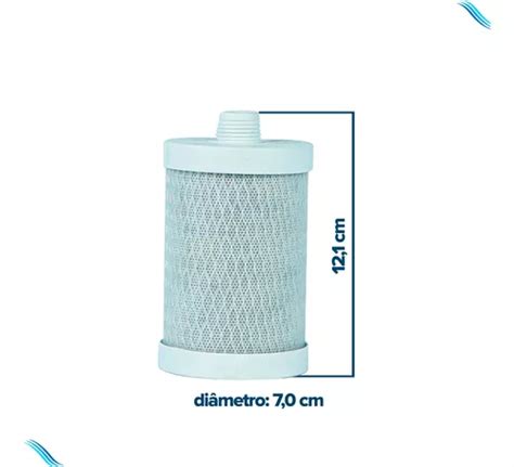 Kit Refil Filtro Carbon Block Carv O Ativado Rosca R Em