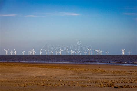 Parco Eolico Offshore Fuori Dalla Costa Di Lincolnshire Regno Unito