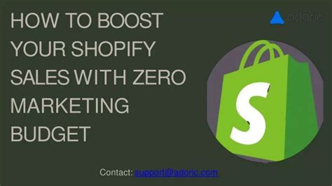 PPT How To Boost Your Shopify Sales With Zero Marketing Budget